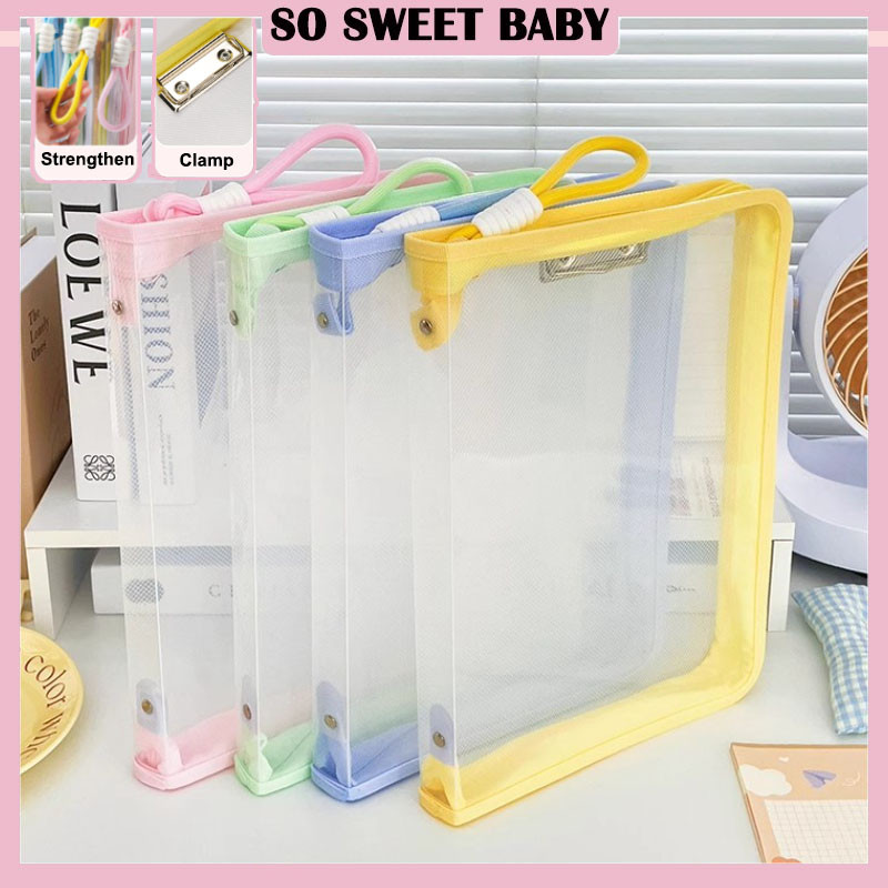 File Storage Bag with Handle Large Opening Document Book Stationery ...