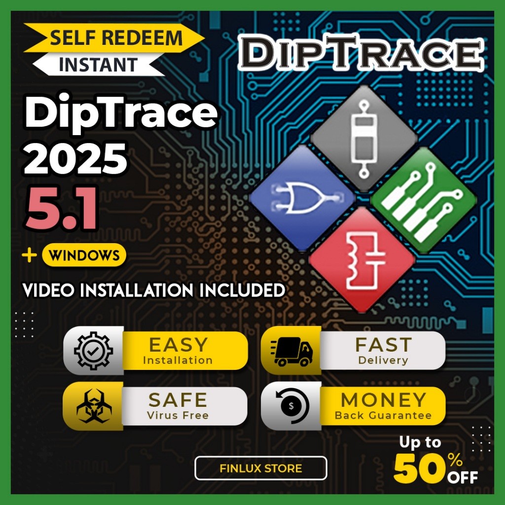 [SELF REDEEM] DipTrace v5.1 Latest 2025 Lifetime For Windows (64-Bit ...