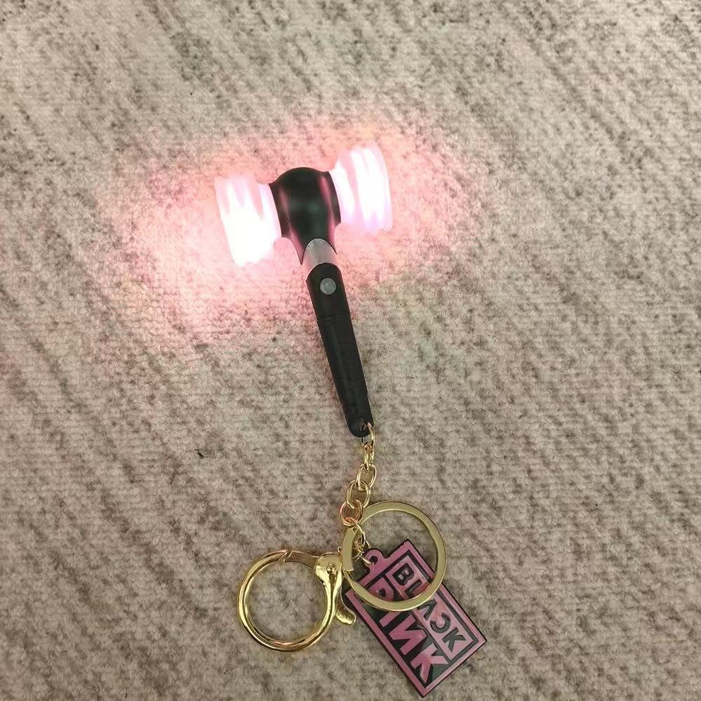 Kpop Idol JISOO JENNIE ROSE LISA Mini Light Stick Keyring Glow Stick ...