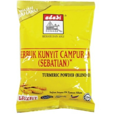 Adabi Serbuk Kunyit Campuran 250g | Mixed Turmeric Powder Halal ...