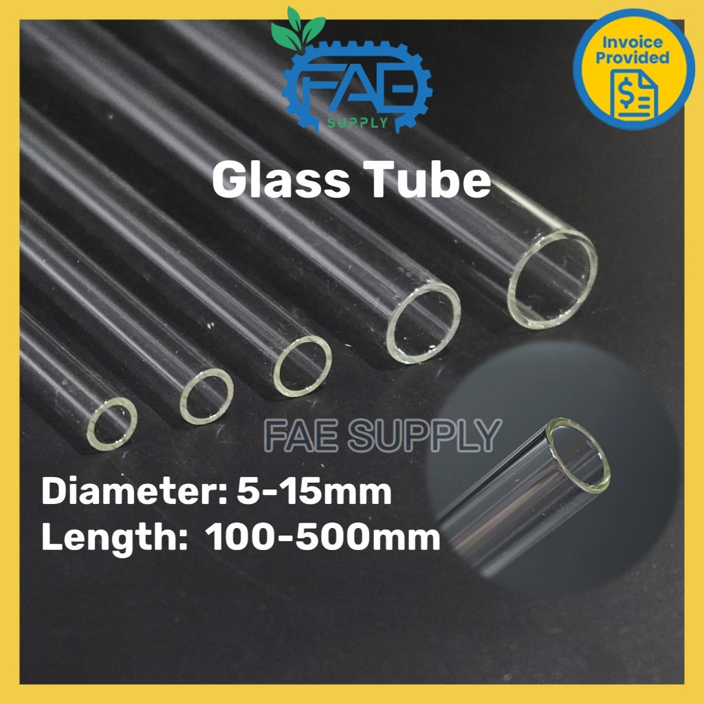 Glass Blowing Tube Diameter 5 6 7 8 10 12 13 15 Glass Straw Stirring ...