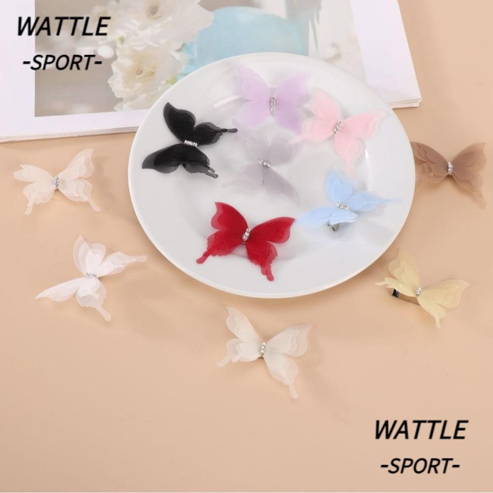WA-SPORT 20pcs Organza Fabric Butterfly Appliques, Gradient Color ...