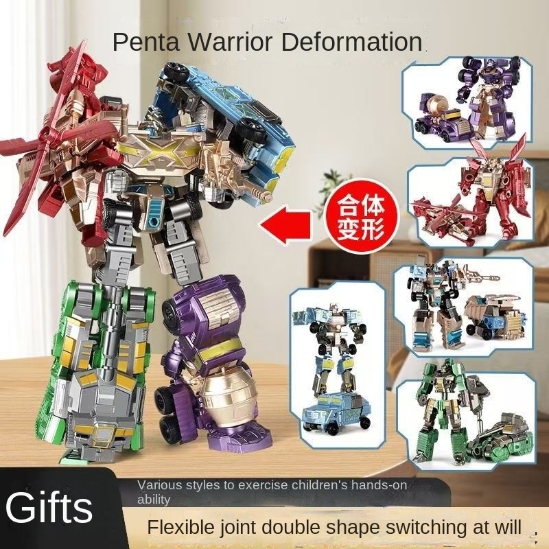 Transformers Toy Boy Robot Electroplating Transforming Car Model ...
