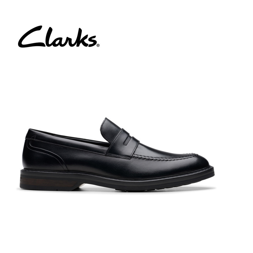 Clarks Mens Aldwin Step Formal Shoes - Black Leather Kasut Lelaki ...