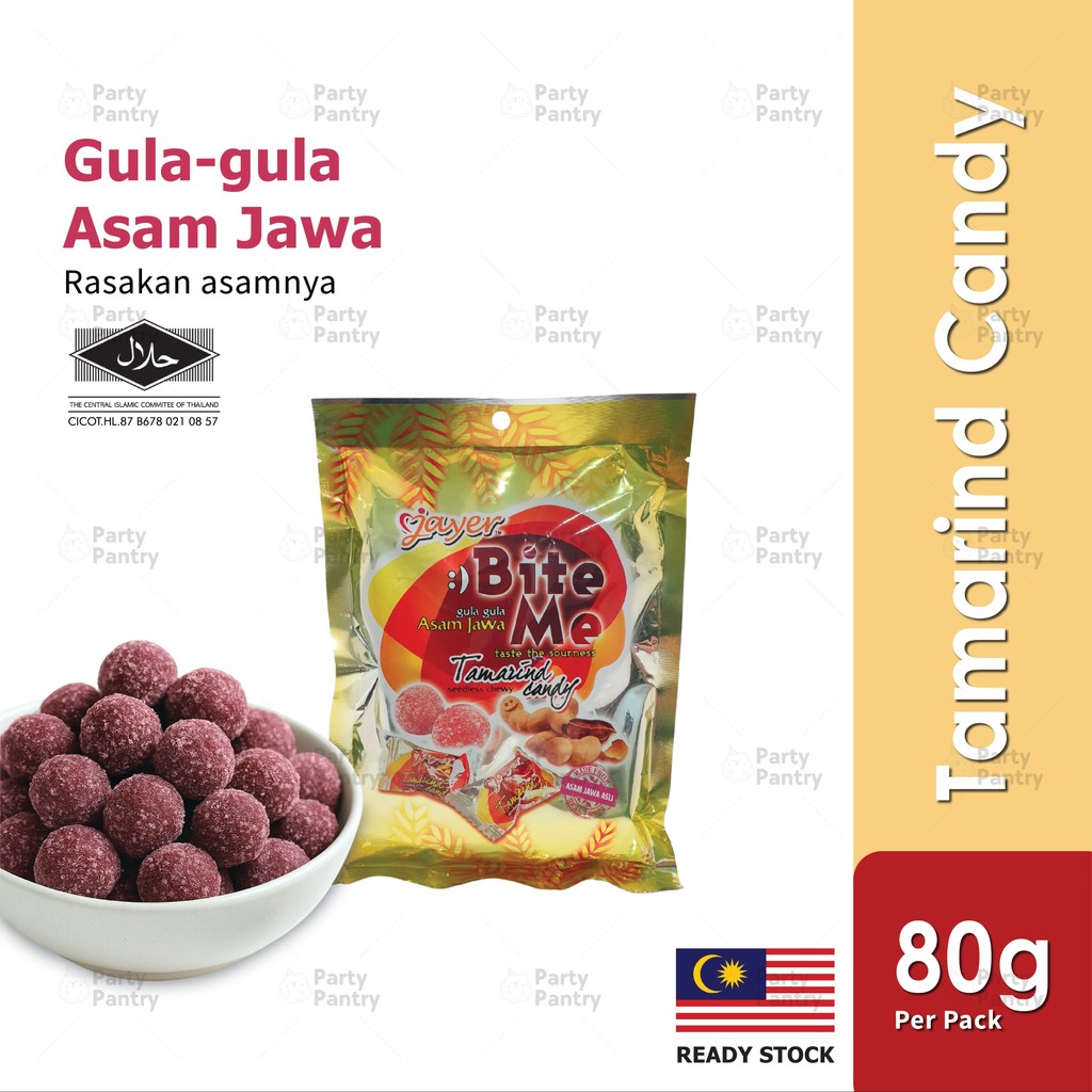 PP Asam Jawa Thailand Halal Jayer Tamarind Candy 80g Gula Gula Asam ...