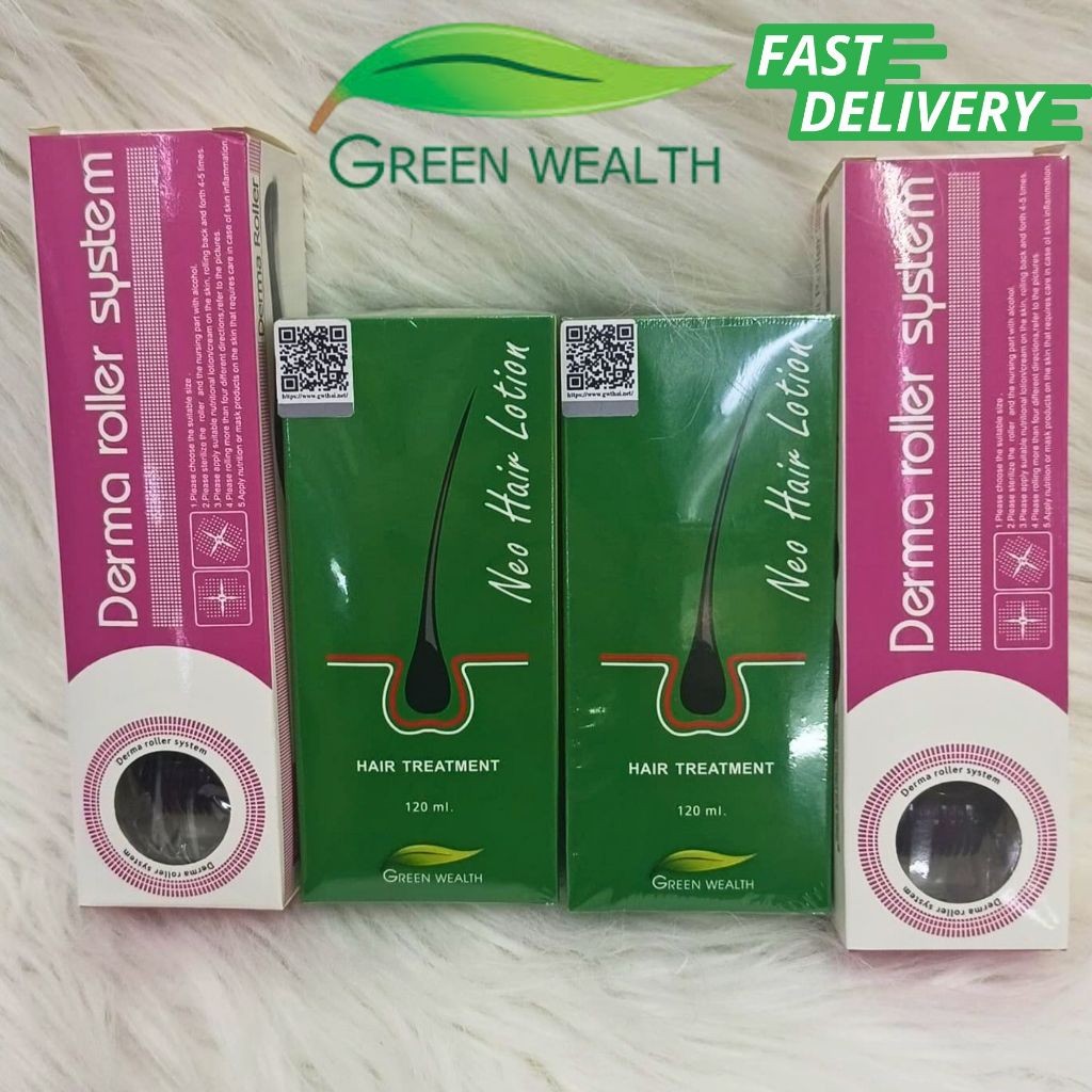 Neo Hair Lotion with Free Derma Roller – Hair Regrowth Solution Made in ...