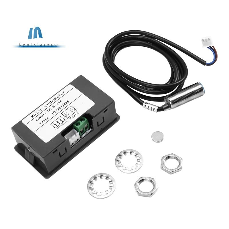 4 Digital LED Display Tachometer RPM Speed Meter High Precision ...