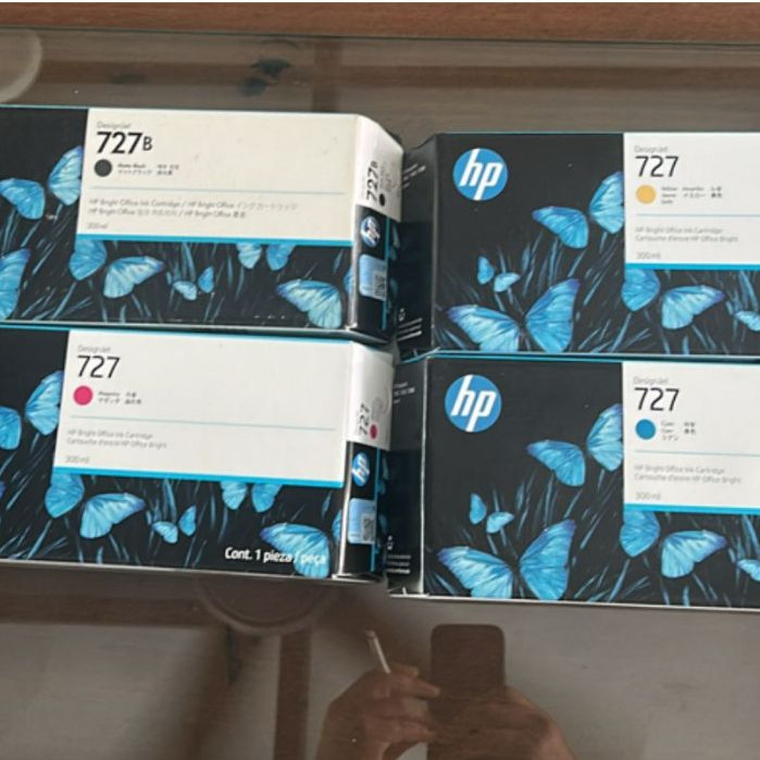 HP DesignJet 727 Black/Cyan/Magenta/Yellow Ink Cartridge 100% Original ...