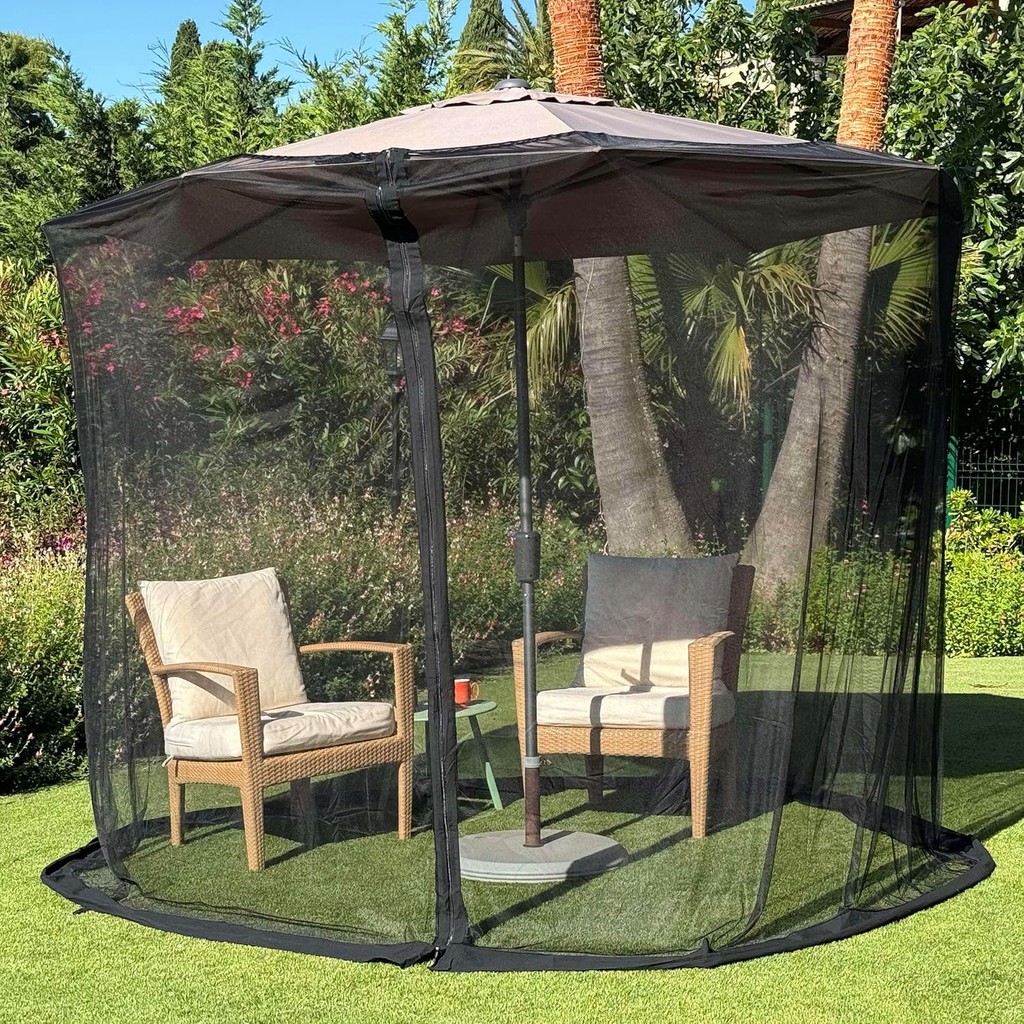 Umbrella Mosquito Net 7.5 Feet |Large Size and Outdoor Design Fabric ...