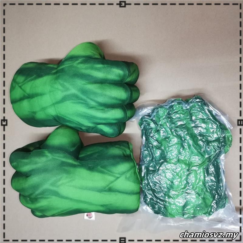 New Green Fist Red Spider Gloves / Plush Toys Children'S Boxing Gloves ...
