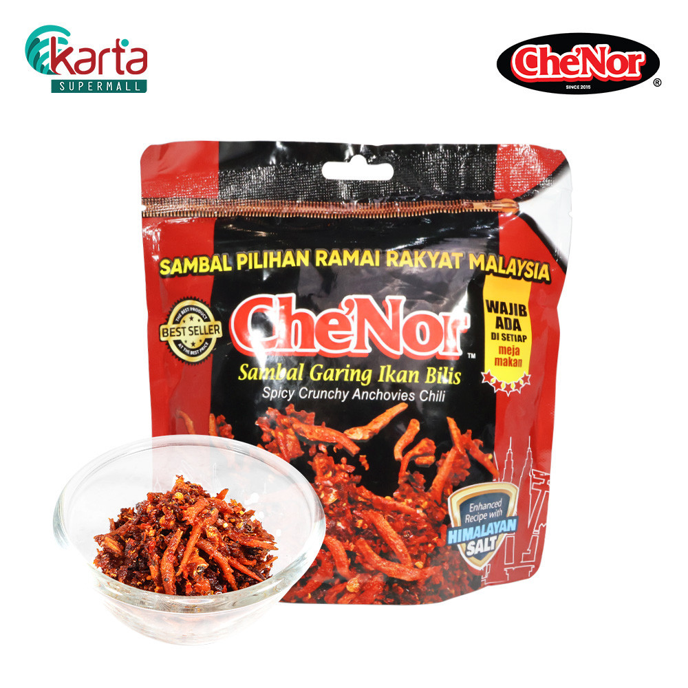 CheNor Sambal Garing Ikan Bilis Pouch 50g | Shopee Malaysia