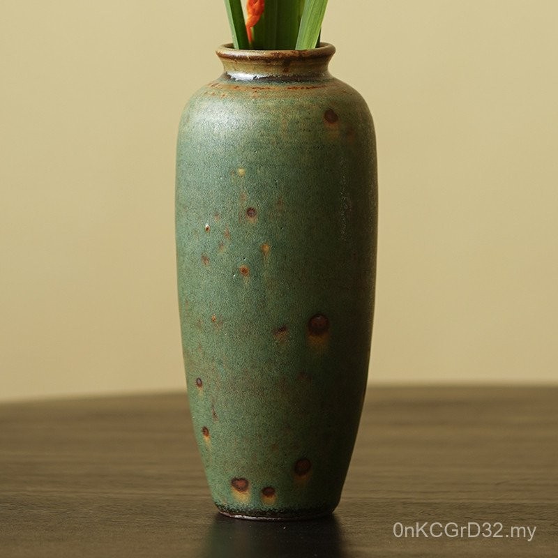 Pasu Retro Desa Jingdezhen Gubahan Bunga Seramik Vintaj Gaya Cina ...