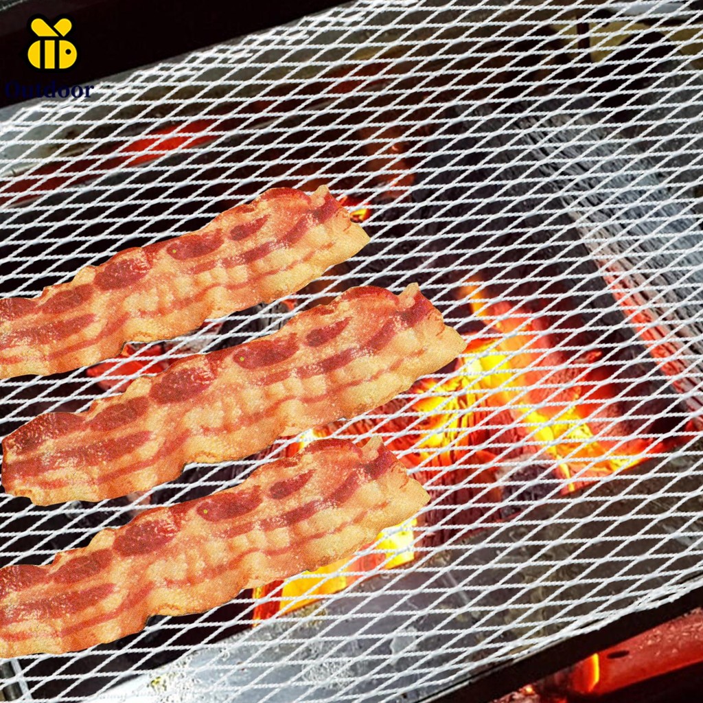 Grill Mesh Mat Pan Set Easy to Clean Liners Cooking Grid BBQ Grill Kit ...