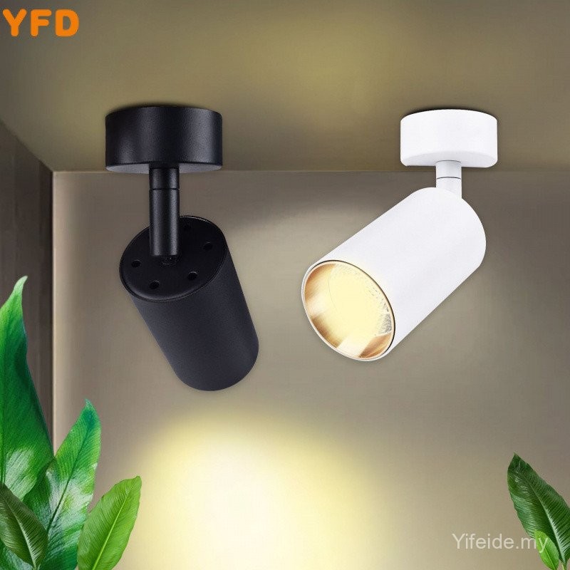 YFD LED Surface Mounted Spotlight Permukaan Mounted Downlight No-Drill ...