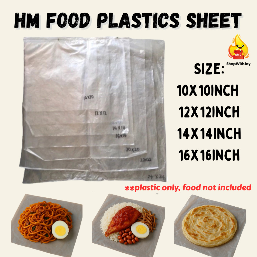 【ShopWithJoy】 HM Cap Bunga Plastic Plastik Tahan Panas Bungkus Roti ...