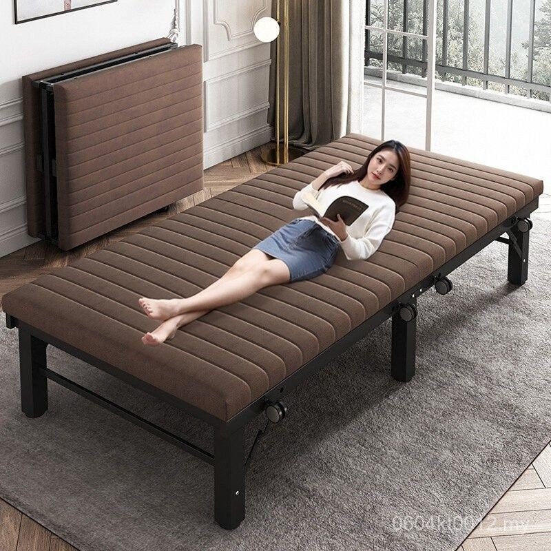 Foldable Bed Household Single Bed Lunch Break Reinforced Office Adult ...