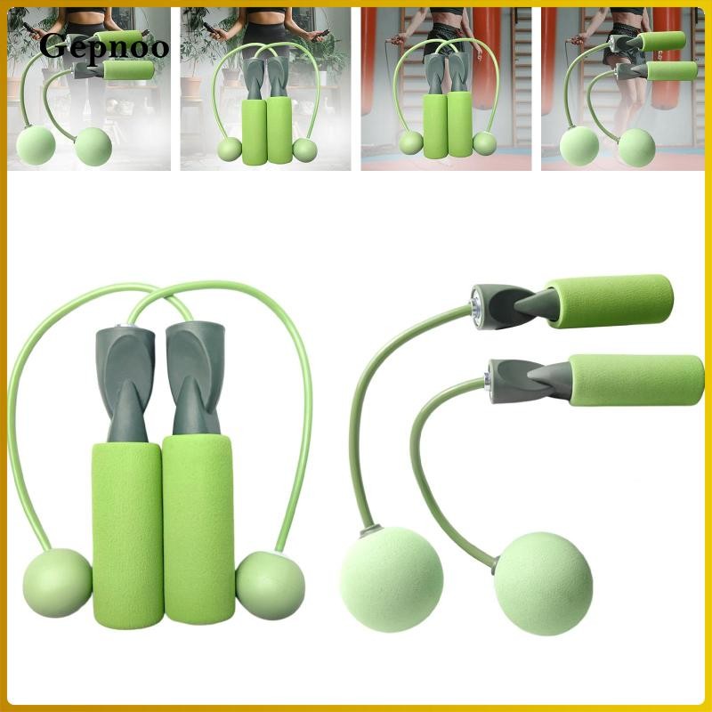 Gepnoo Cordless Jump Rope Weighted, Skipping Rope Weighted , Adjustable ...