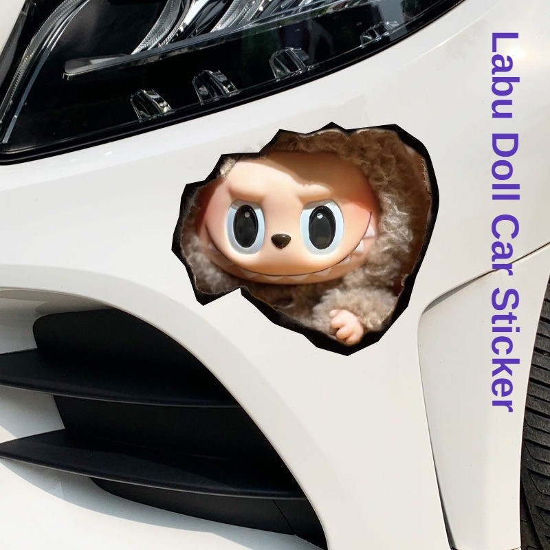 Labubu Labu labubu Doll Car Sticker Car Body Window Sticker Electric ...