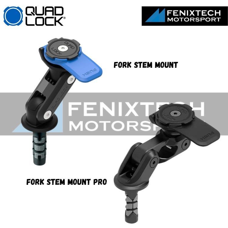QUAD LOCK Lekap Batang Garpu/ Lekap Batang Garpu Pro // Fork Stem Mount/ Fork Stem Mount Pro ...