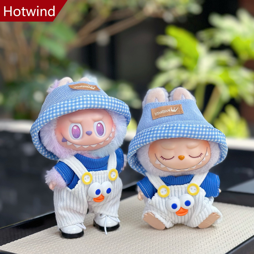 (No dolls) For 17 cm labubu v1/v2/v3 cloth summer vacation Style Cute ...