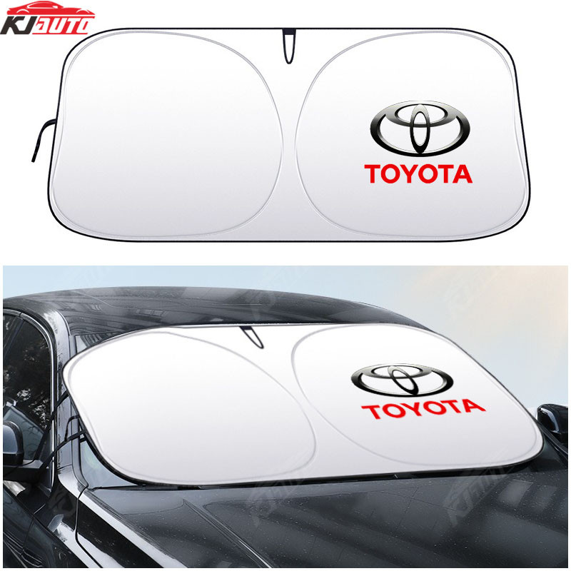 Toyota Foldable Sunshade Windshield Sun Visor Car Sun Protection UV ...