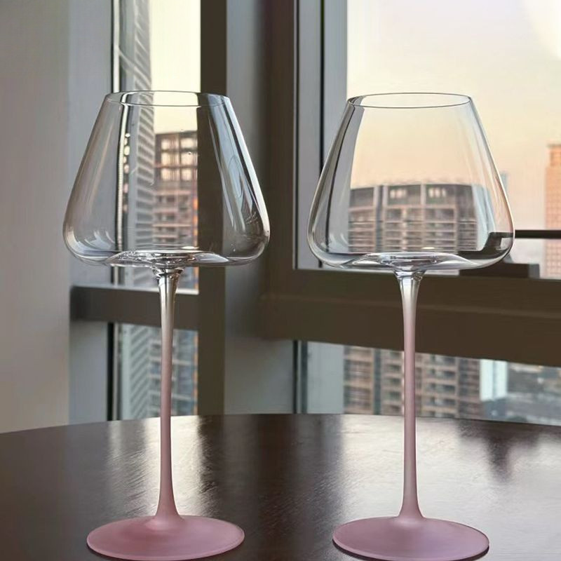 Gelas Wain Merah Burgundy untuk Kegunaan Rumah, Merah Jambu Kecerunan ...