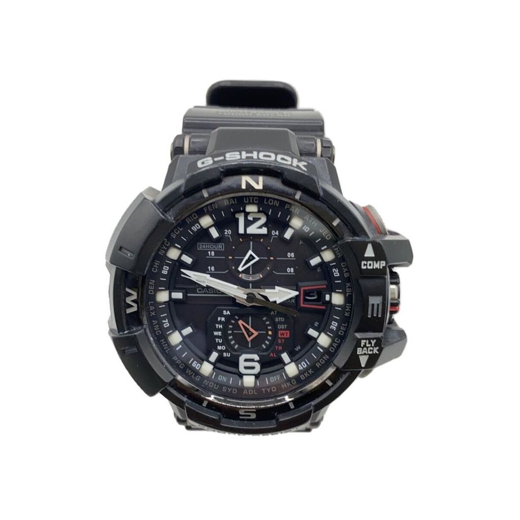 CASIO Men's Watch Solar G-SHOCK Analog BLK GRAVITYMASTER GRAVITY MASTER ...