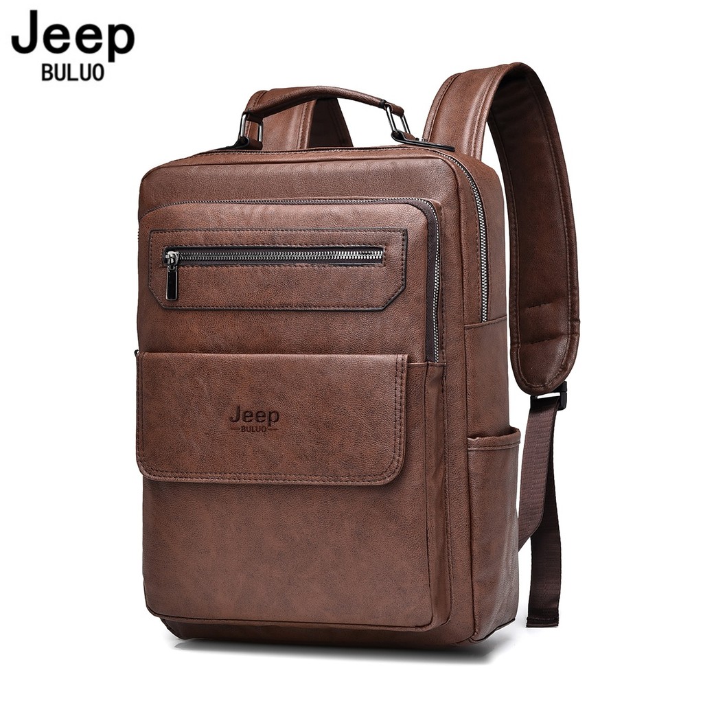 JEEP BULUO New Backpack Men School Bags Brand 15.6 inches Laptop ...