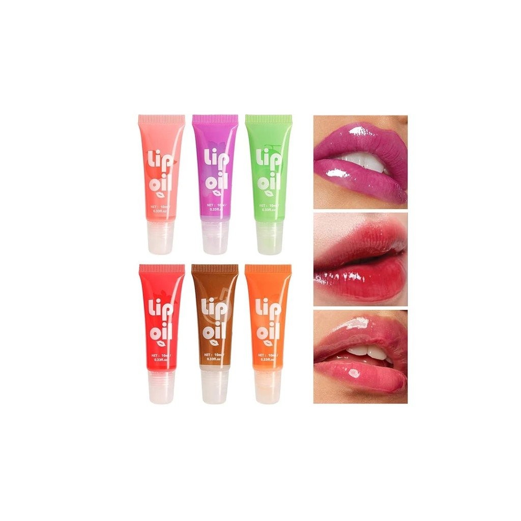 Essential Lip Gloss & Oil Collection with Vitamin E: Flavored Clear ...