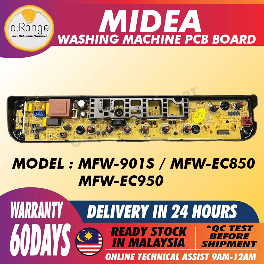 MFW-901S MFW-EC850 MFW-EC950 MIDEA WASHING MACHINE PCB BOARD (CONTROL ...