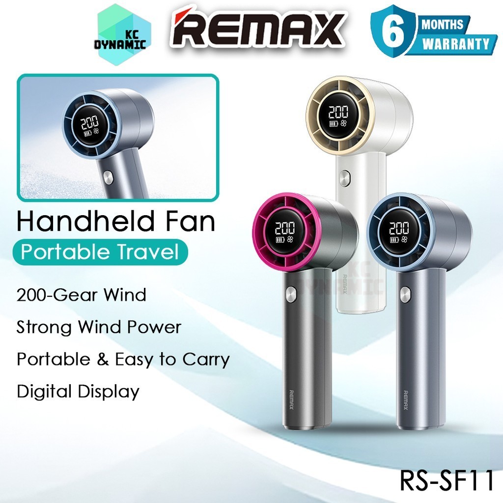 Remax RS-SF11 Handheld Fan 200 Gear Stepless High Speed Portable Fan ...
