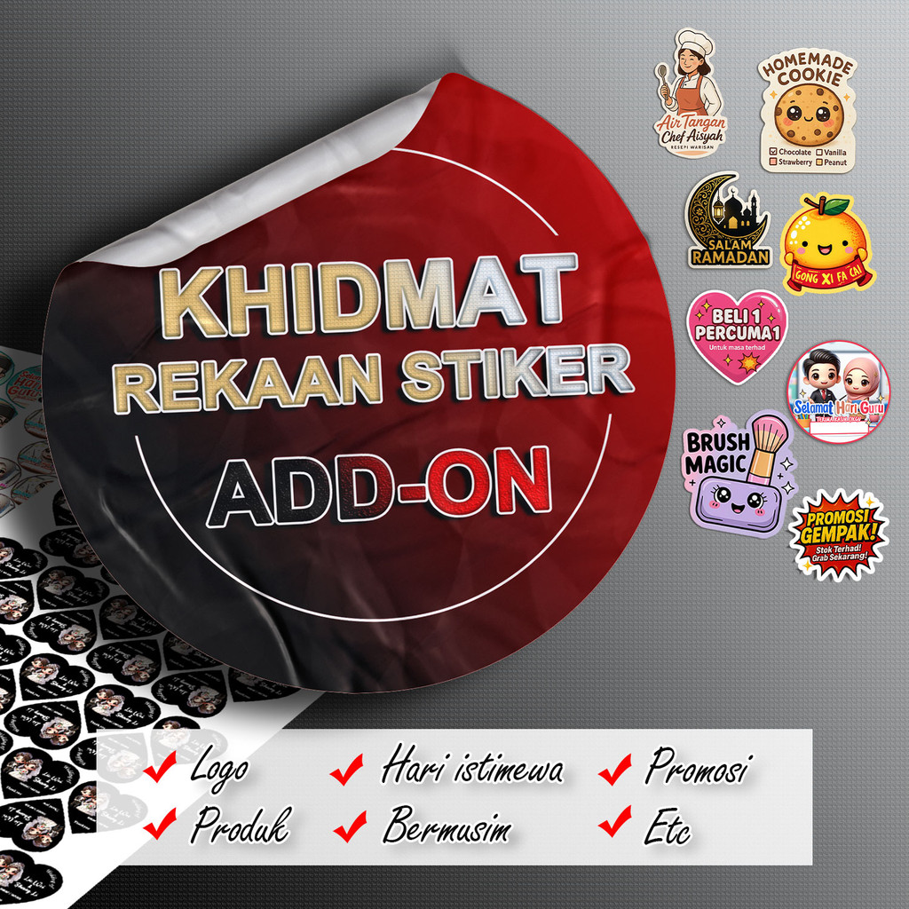 Kaki Jimat Tempah Design Sticker Custom Digital | Servis Reka Bentuk ...