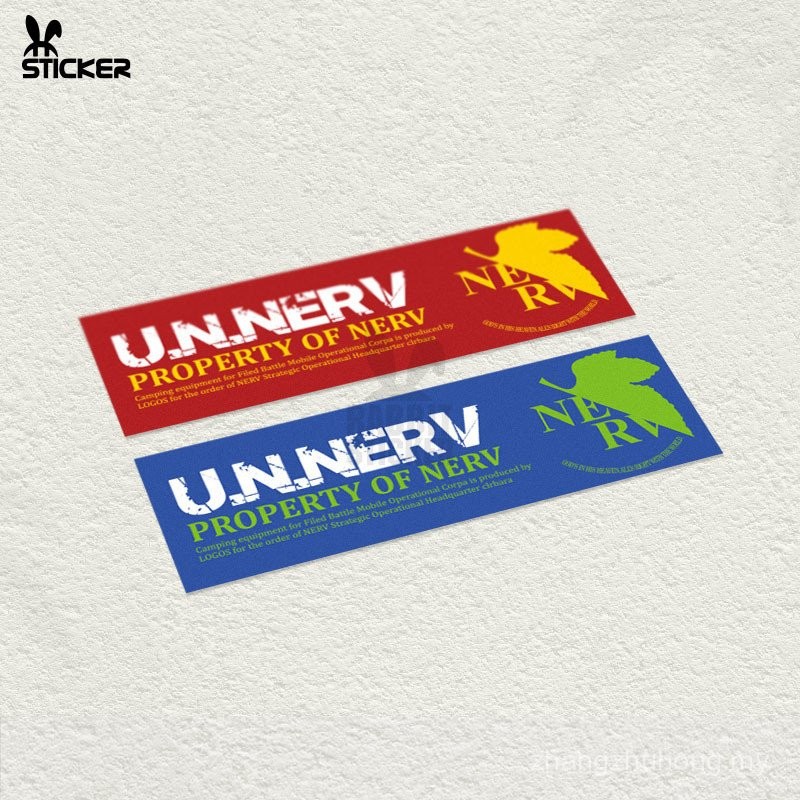 Ready Stock Ready Stock Neon Genesis Evangelion NERV Car Sticker EVA ...
