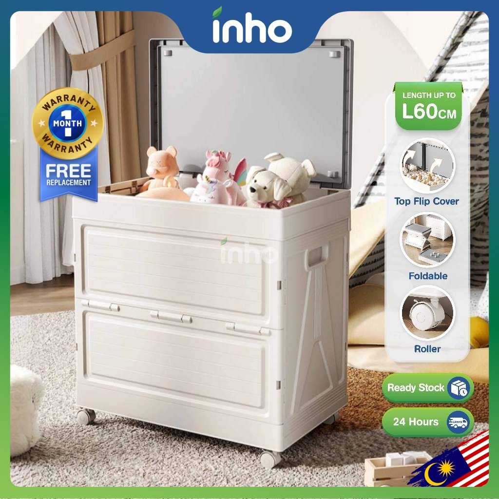 INHO L58/60cm Multifunctional Storage Box Foldable Storage Cabinet ...