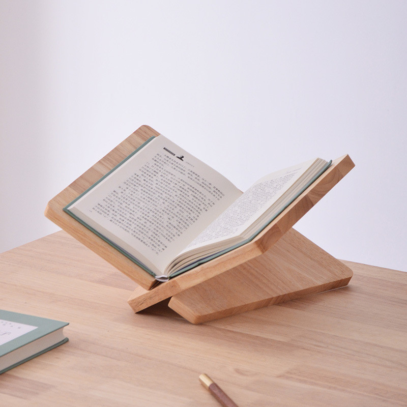 Book Display Stand Solid Wood Desktop Flip Page Display Tilt Reading ...