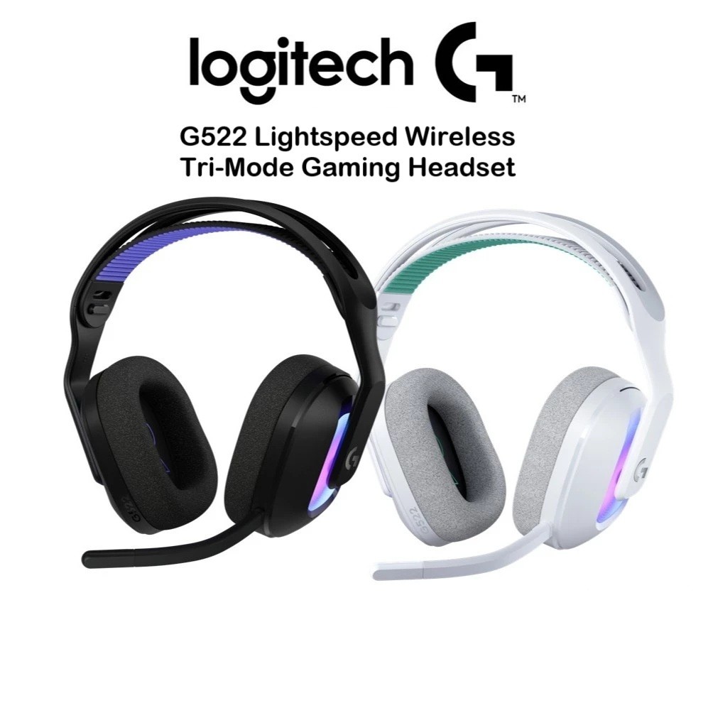 [𝐍𝐄𝐖] Logitech G522 Lightspeed Wireless Tri-Mode Gaming Headset with ...