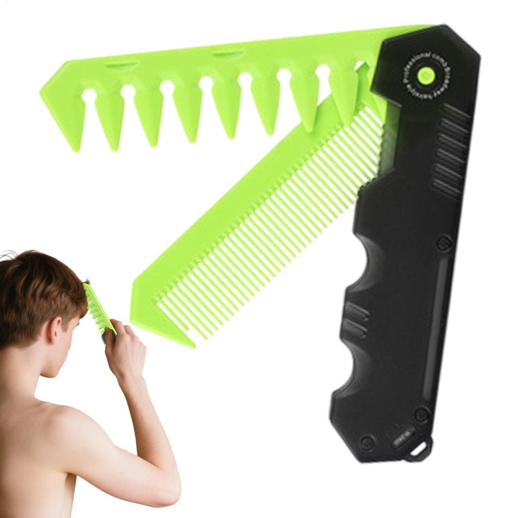 Folding Comb for Men Portable Folding Hair Comb Mini Styling Tool ...
