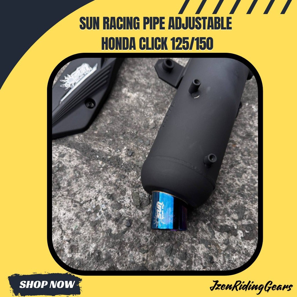 Sun Pipe Click 125 blue tip (adjustable) 125/150 cc v2 and v3 | Shopee ...