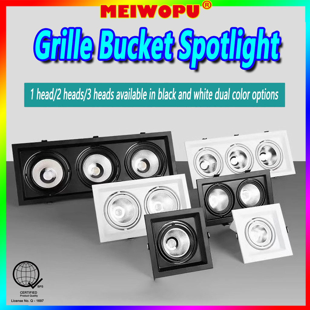 Lighting LED Grid Square Downlight Grating Grape Rack Aluminum Embedded ...