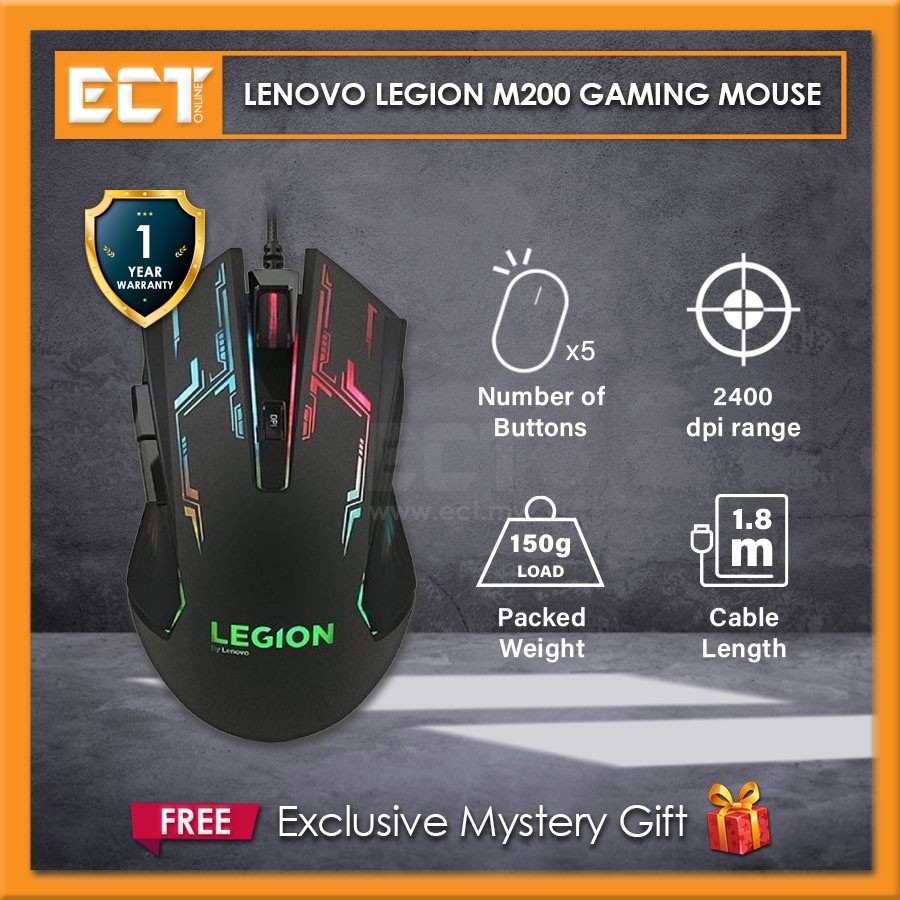 Lenovo Legion M200 / M300 / M500 / M600 RGB Gaming Mouse | Shopee Malaysia