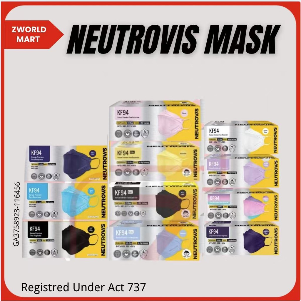 Neutrovis KF94 Face Mask Full Range | Shopee Malaysia