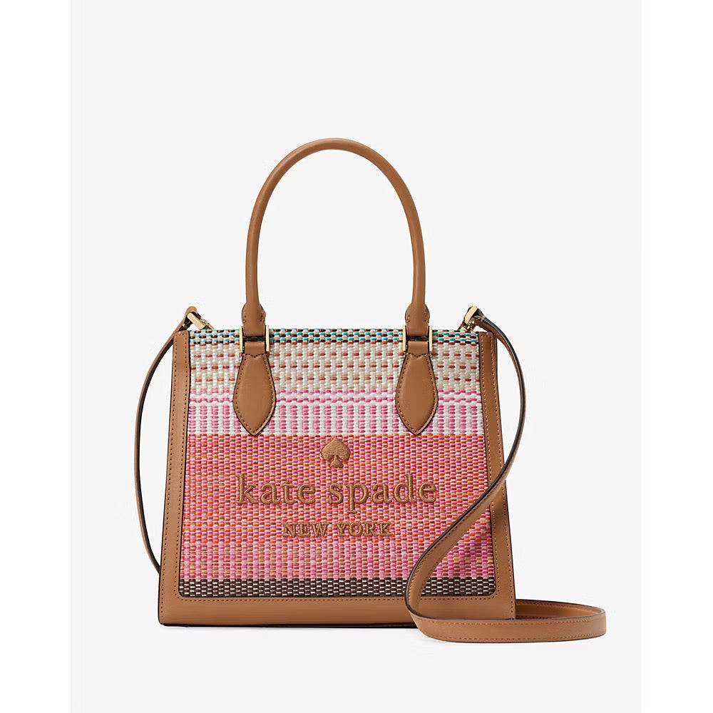 [INCOMING ETA 30 DAYS] Ellie Straw Small Tote in Pink Multi (KL021 ...
