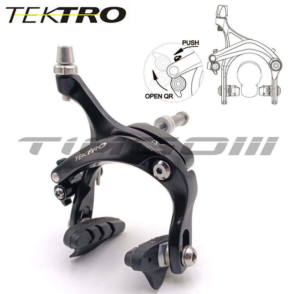 Tektro Road Bike R316 Dual Pivot C-Brake Rim Brake Caliper 47-57mm Reach Black Q/R Safe Locking ...