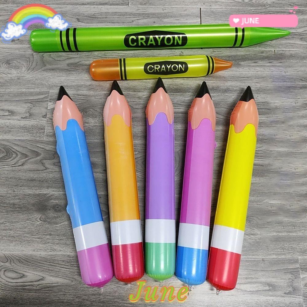 JUNE1 Big Wood Pencil, Classroom Decor Cartoon Themed Designs Giant ...