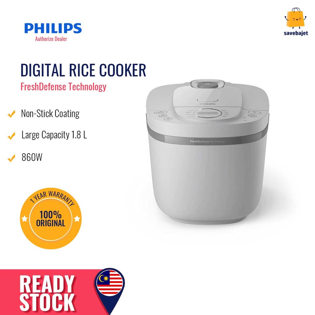 Philips Digital Rice Cooker 3000 Series 1.8L HD4719/32 | Shopee Malaysia