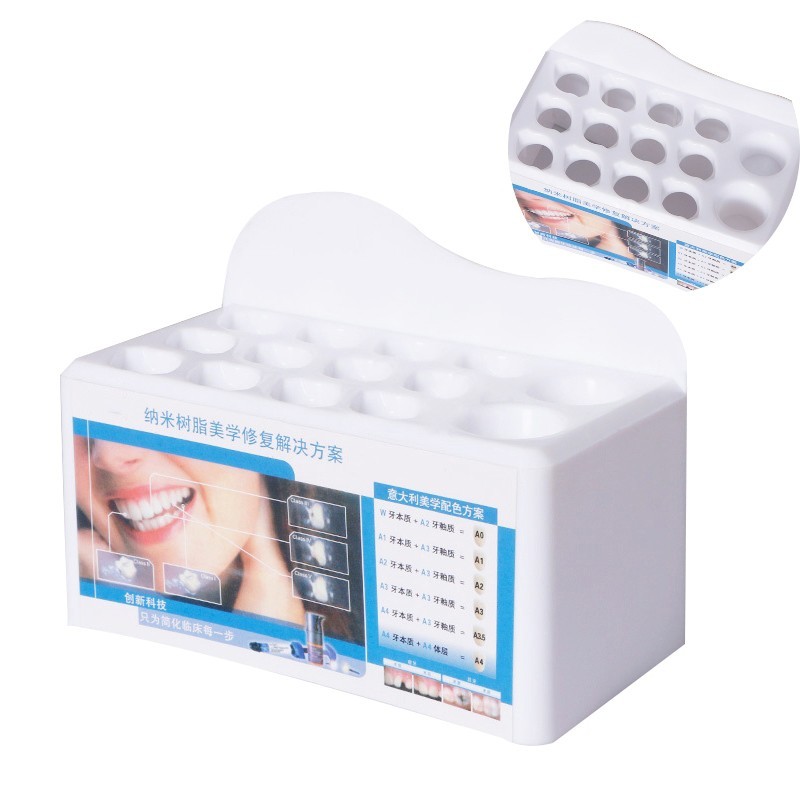 1pcs Dental White Adhesive Resin Collection Box Organizer Holder box ...