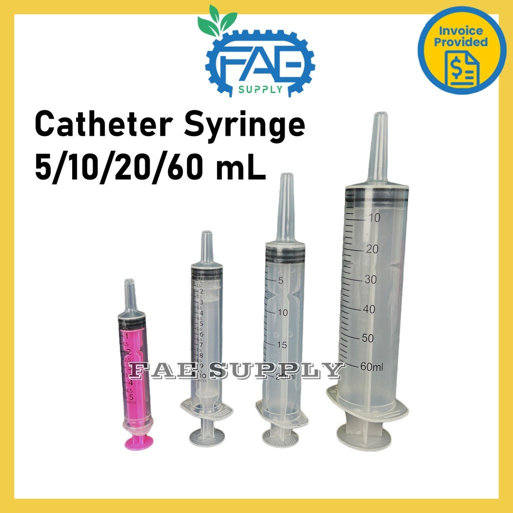 Catheter Syringe Picagari muncung besar feeding syringe 5/10/20/60 ml ...