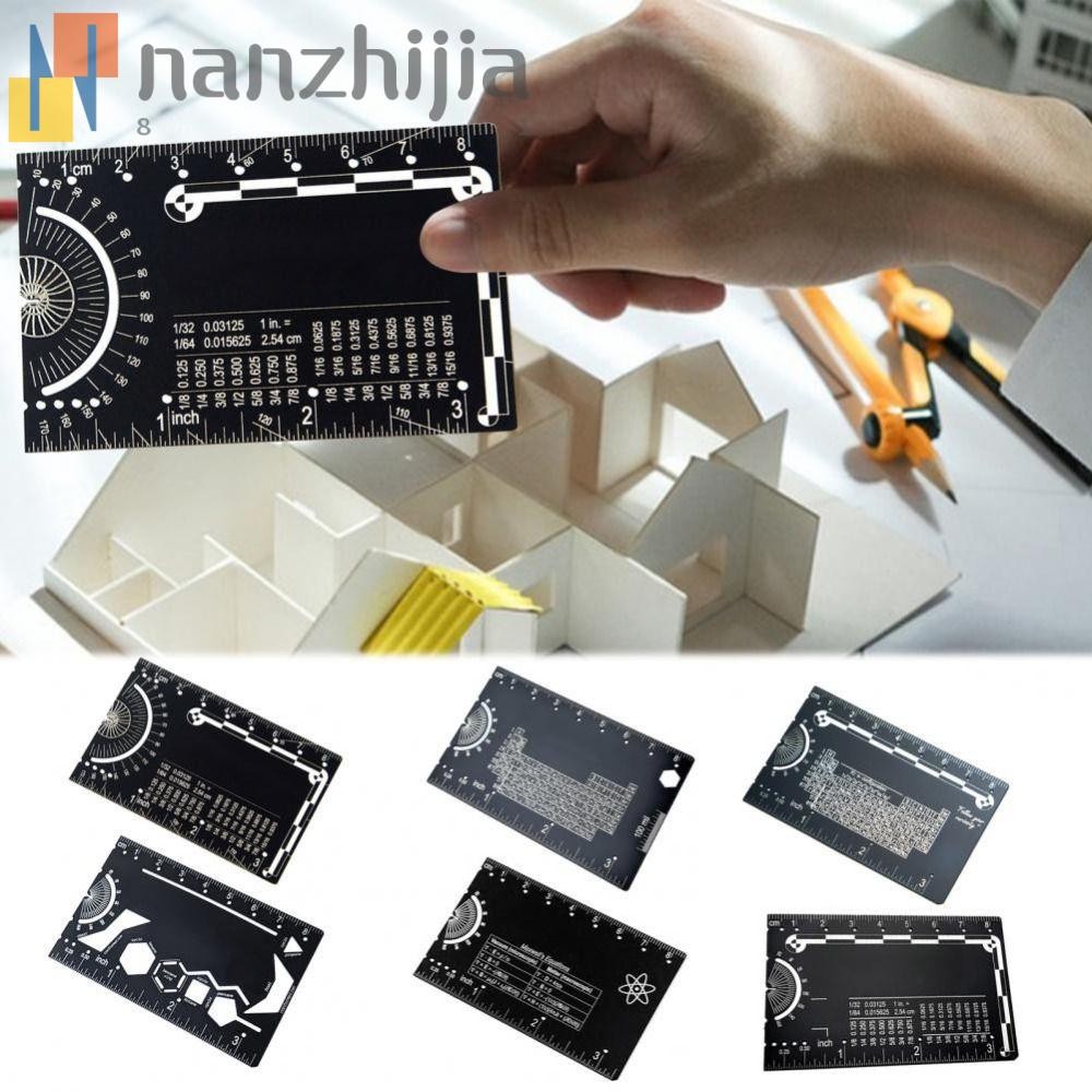 NANZHIJIA Engineering Ruler, Metric Scale Ruler Protractor Compass ...