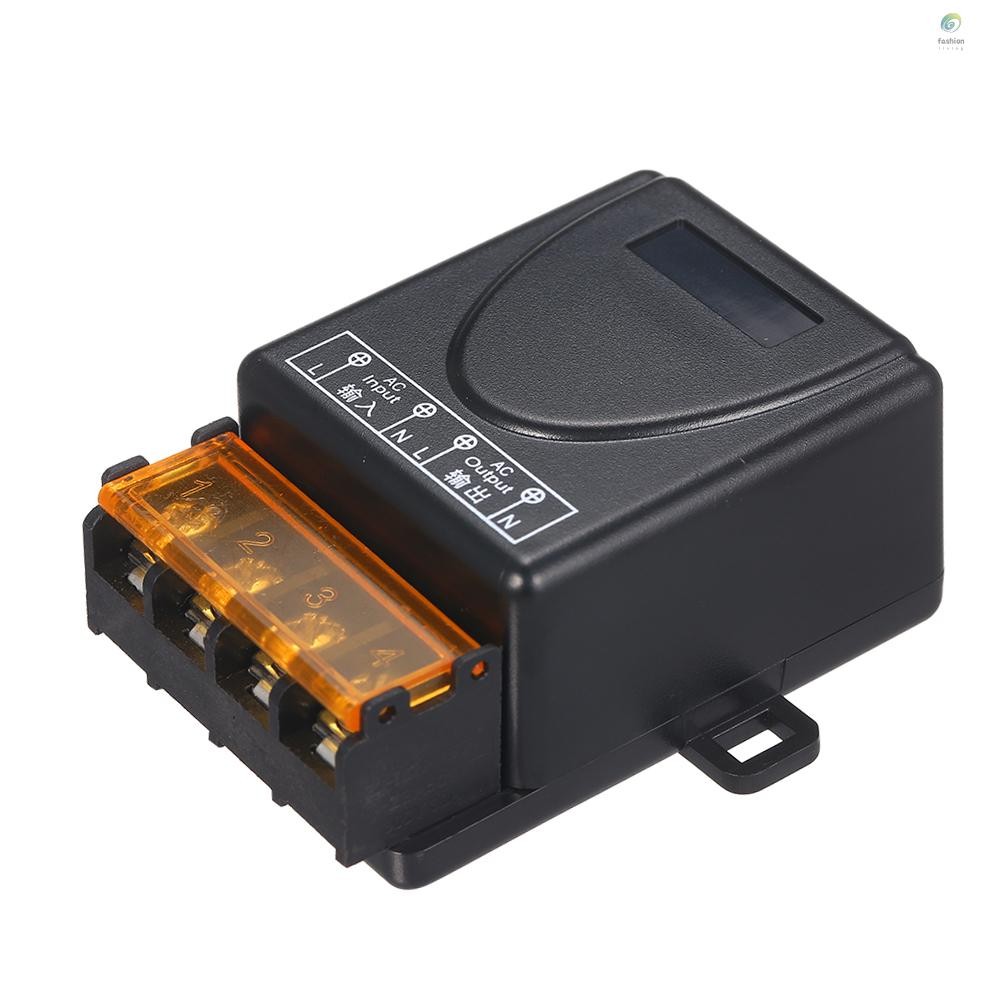 Smart Home 433Mhz AC85-220V 1CH Wireless Remote Switch Relay Receiver ...