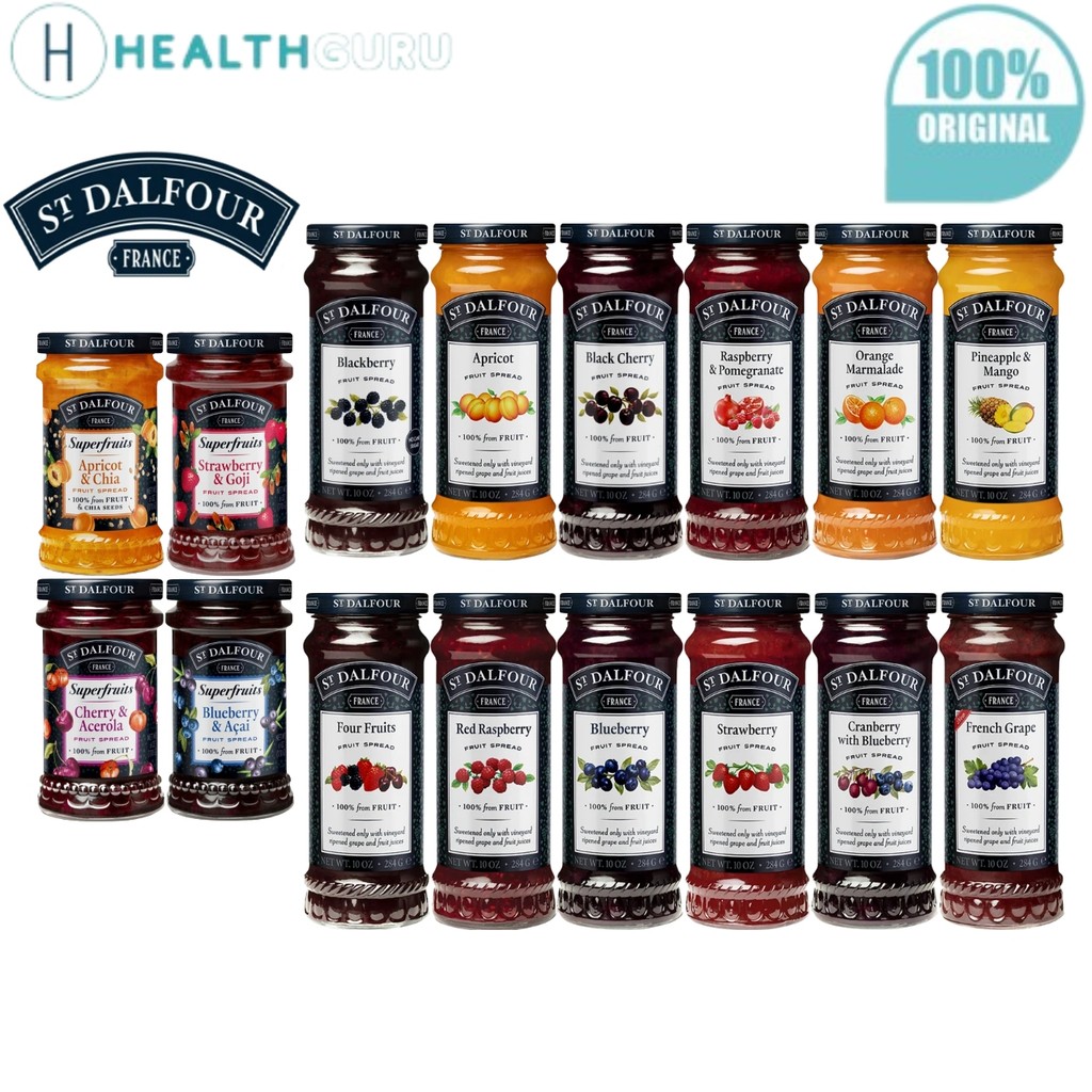 HealthGuru St Dalfour Fruit Spread Jam Traditional French Recipe Non ...